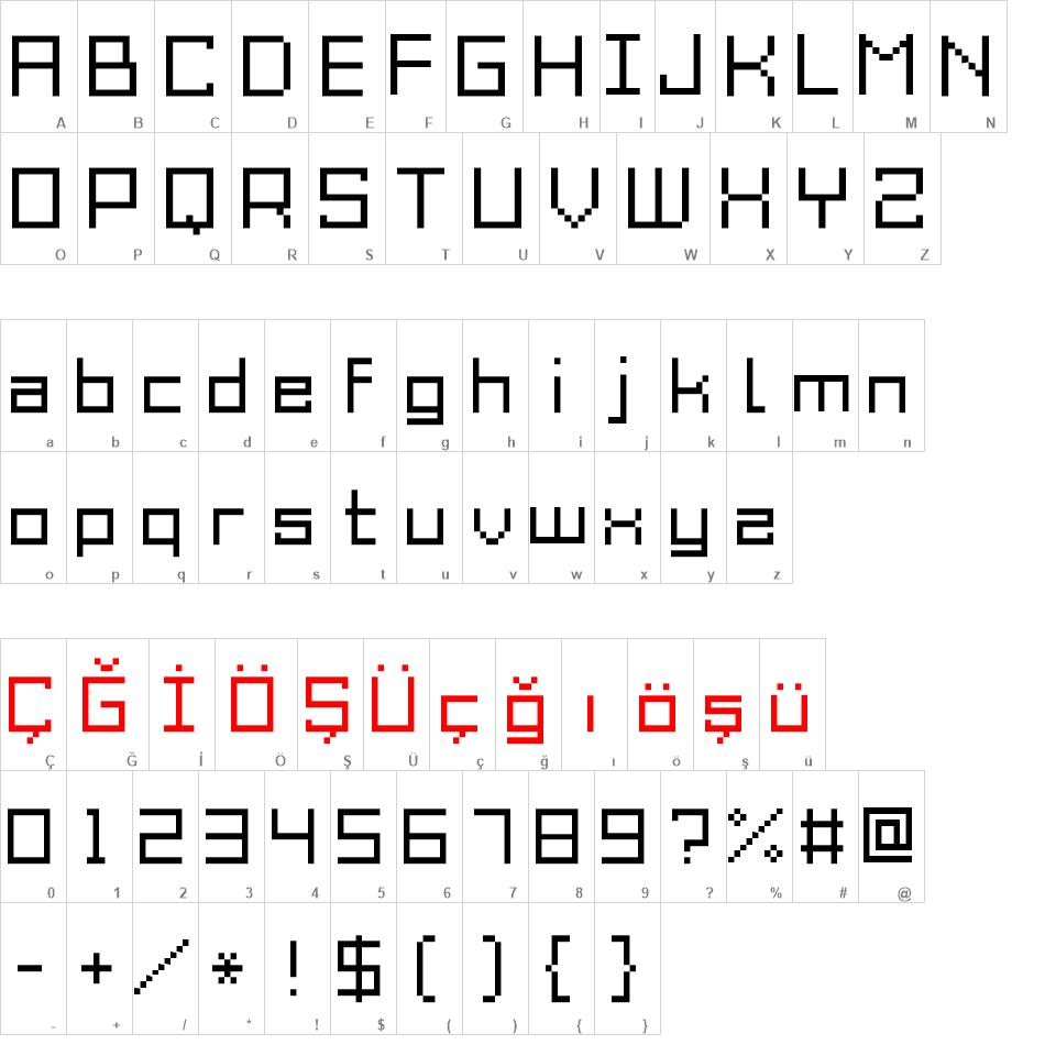 Grixel Acme 9 Regular font - Font Tr