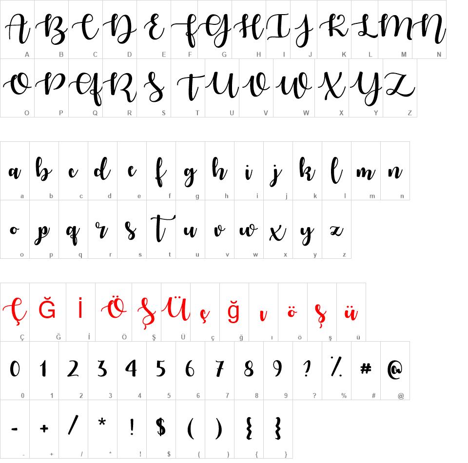 Autumn in November font - Font Tr