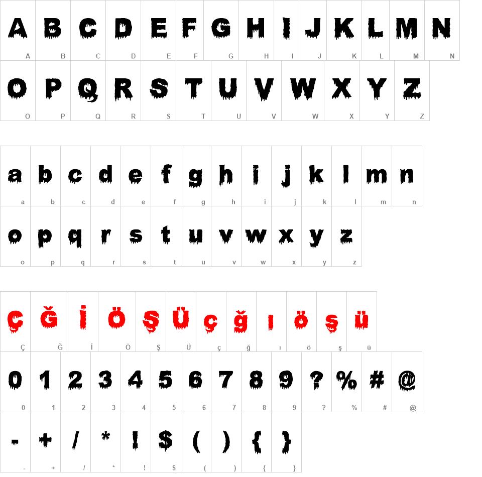 Bloody Stump font - Font Tr