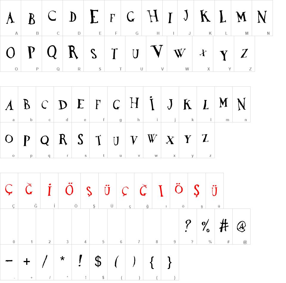 DaDa Antiquerist font - Font Tr
