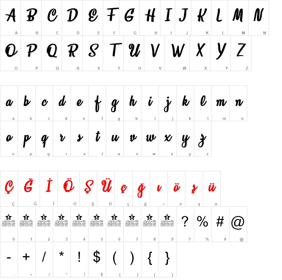 Loveland font - Font Tr