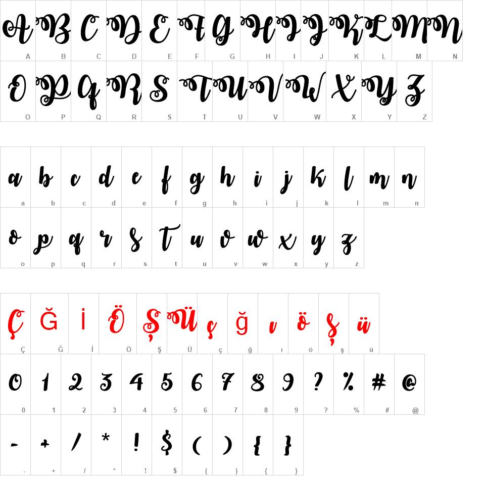 October Twilight font - Font Tr