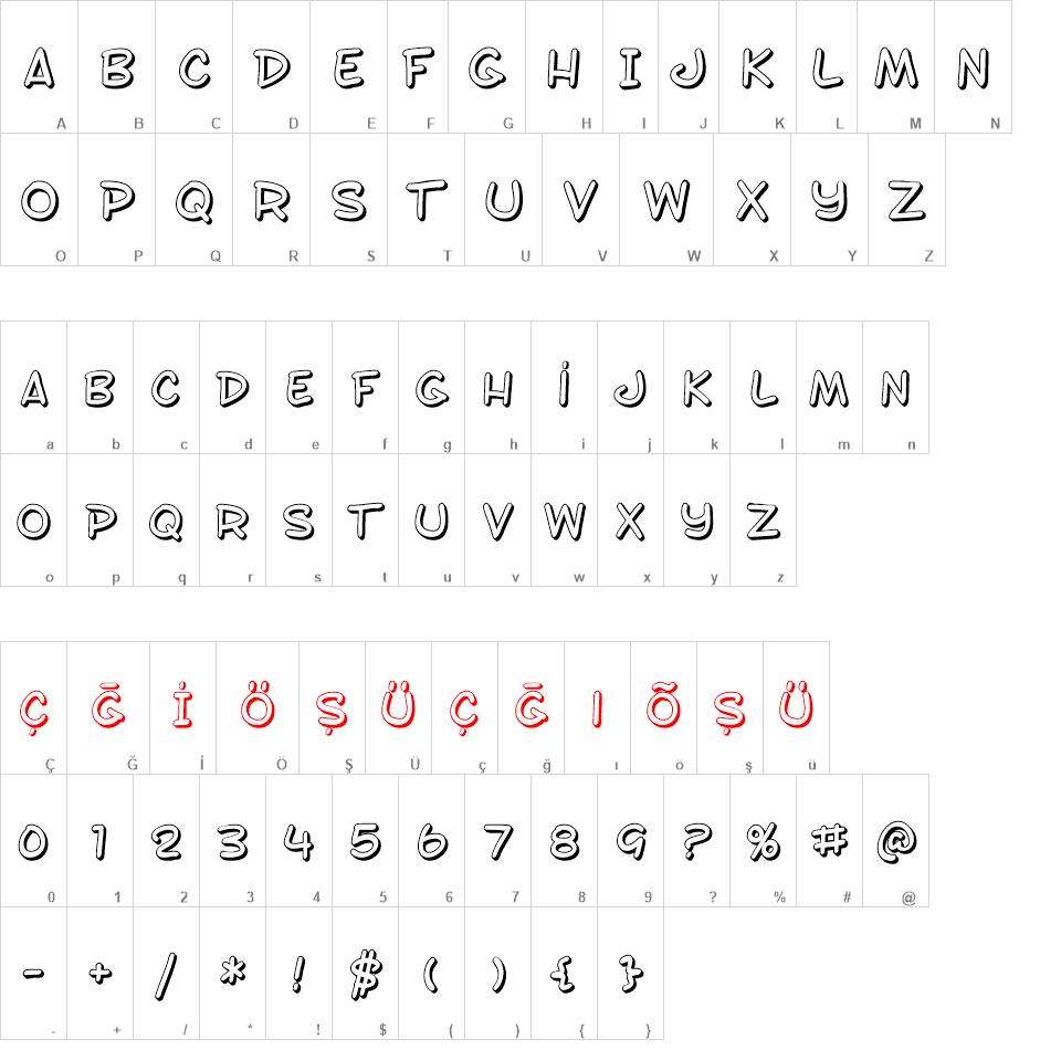 SF Toontime Shaded font - Font Tr