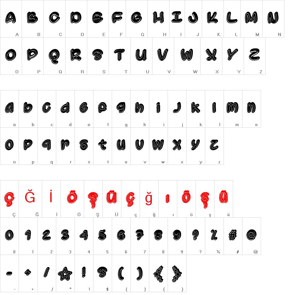 Supermassive Black Hole font - Font Tr