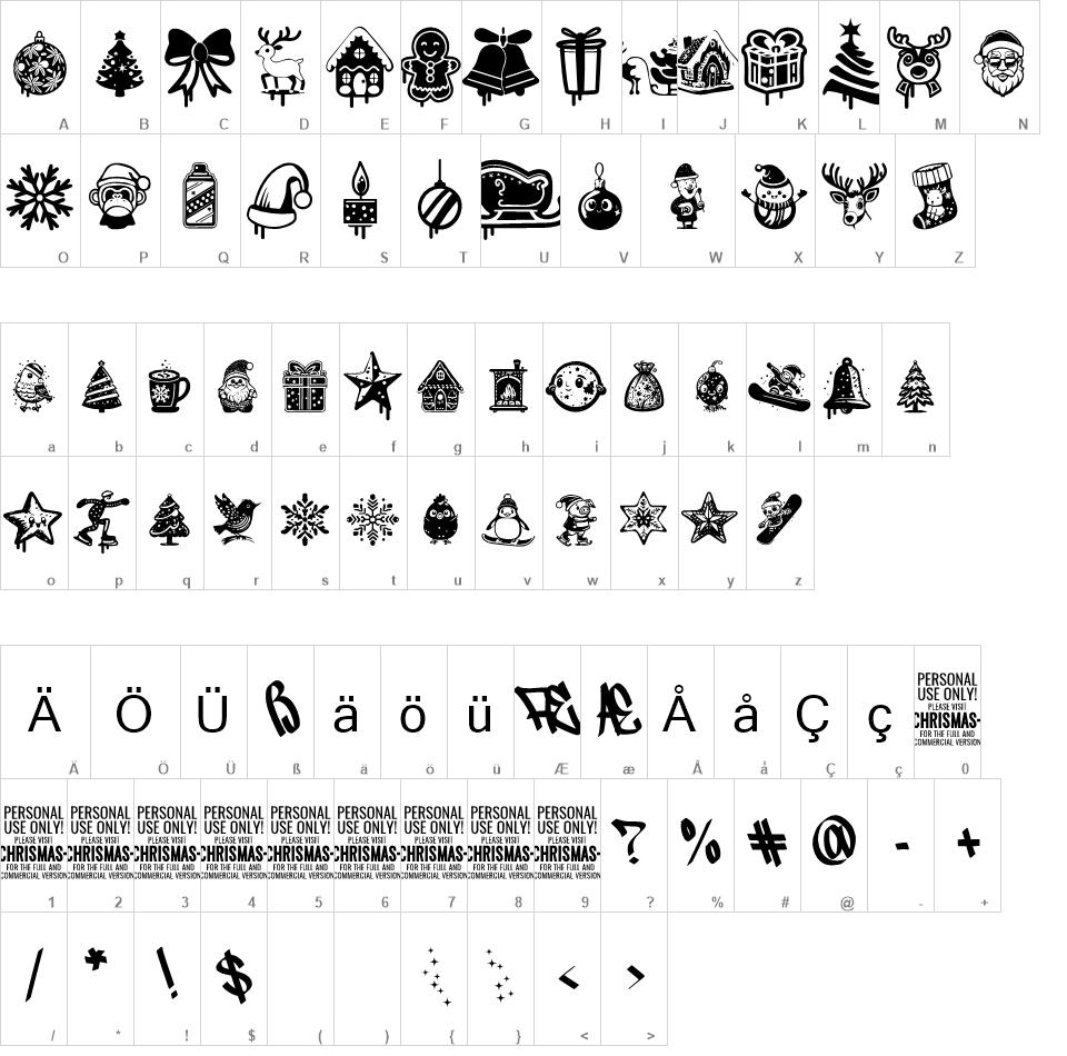 Christmas Cypher font - Font Tr