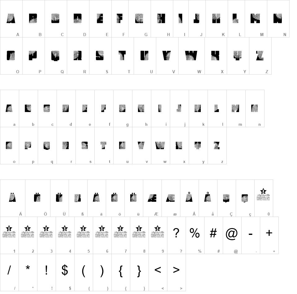 Digital Fingerprint font - Font Tr