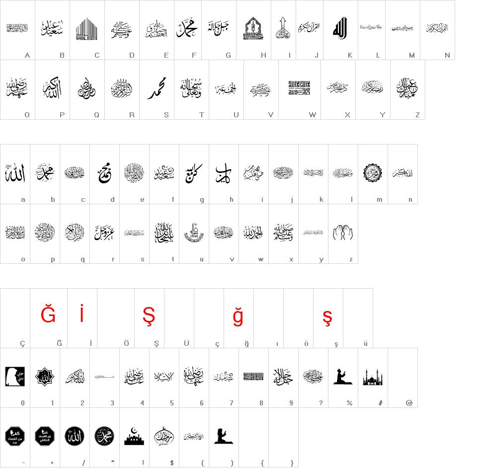 font islamic font - Font Tr