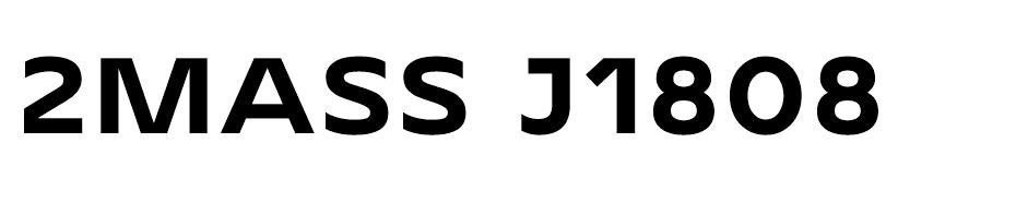 2MASS J1808 font - 2MASS J1808 font download