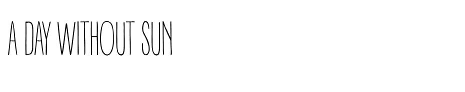 A Day Without Sun font - A Day Without Sun font download