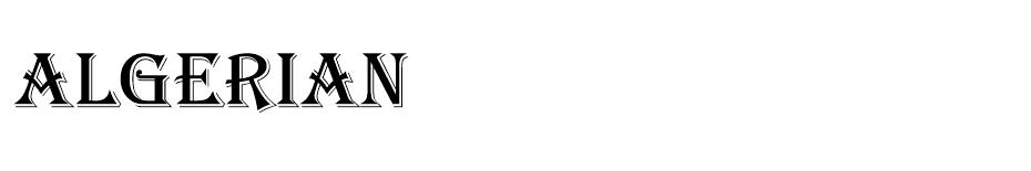 ALGERİAN font - ALGERİAN font download
