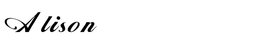 ALISON font - ALISON font download