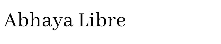 Abhaya Libre google font - Abhaya Libre font download