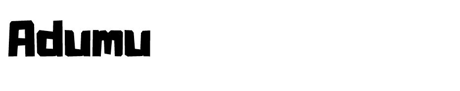Adumu font - Adumu font download