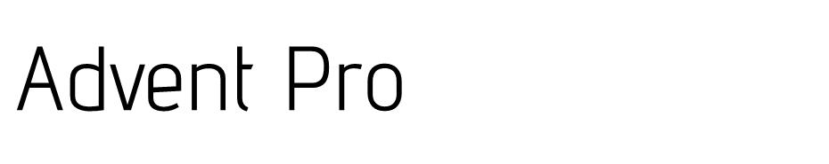 Advent Pro google font - Advent Pro font download
