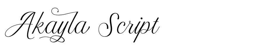 Akayla Script font - Akayla Script font download