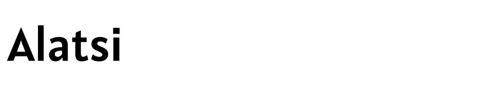 Alatsi font - Alatsi font download