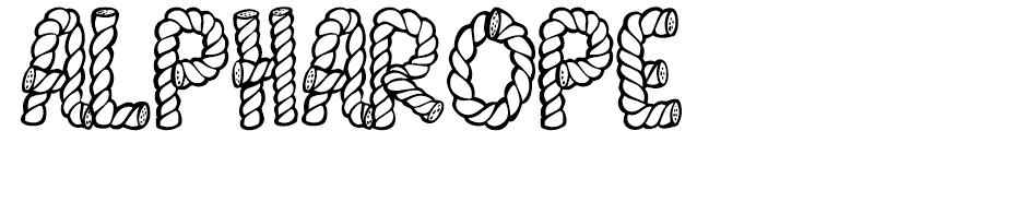 ALPHA ROPE font - ALPHA ROPE font download