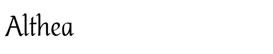 Althea font - Althea font download