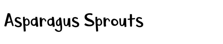 Asparagus Sprouts font - Asparagus Sprouts font download