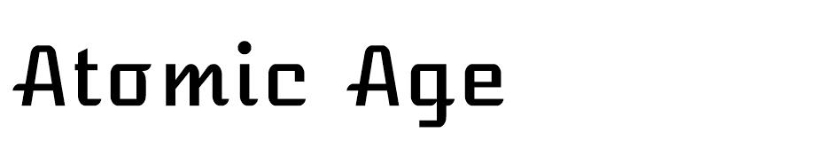Atomic Age google font - Atomic Age font download