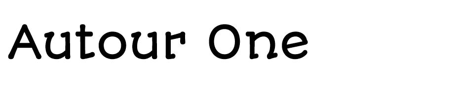 Autour One Font google font - Autour One Font font download