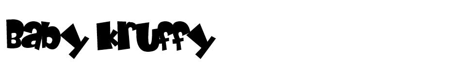 Baby Kruffy font - Baby Kruffy font download