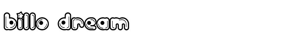 Billo Dream font - Billo Dream font download
