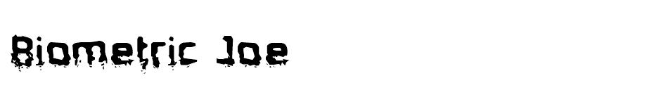 Biometric Joe font - Biometric Joe font download