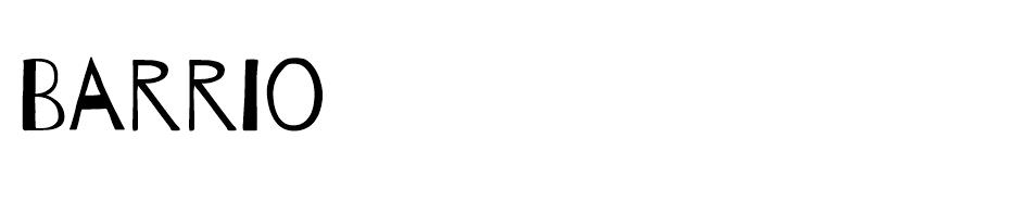 BARRIO google font - BARRIO font download