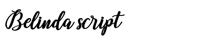Belinda Script font - Belinda Script font download