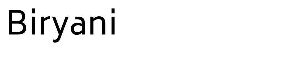 Biryani google font - Biryani font download