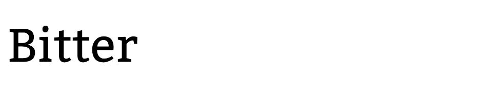 Bitter Font Ailesi font - Bitter Font Ailesi font download