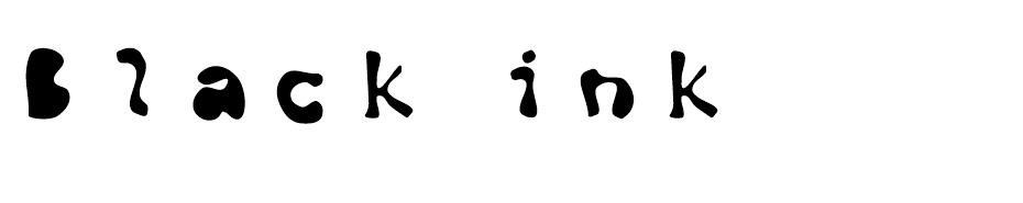 Black ink font - Black ink font download