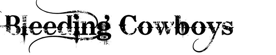 Bleeding Cowboys font - Bleeding Cowboys font download
