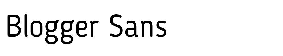 Blogger Sans font - Blogger Sans font download