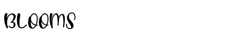 Blooms font - Blooms font download