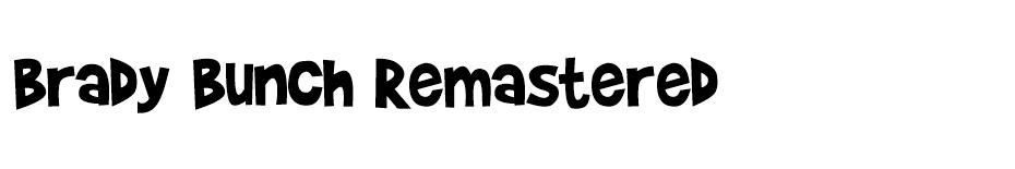 Brady Bunch Remastered font - Brady Bunch Remastered font download