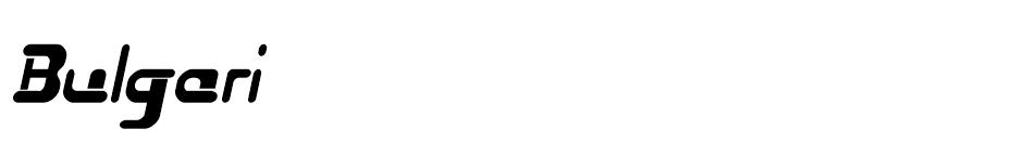 Bulgari font - Bulgari font download