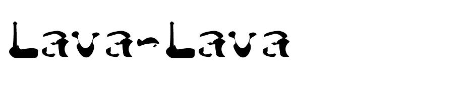 Lava-Lava font - Lava-Lava font download