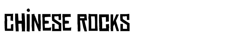 Chinese Rocks font - Chinese Rocks font download