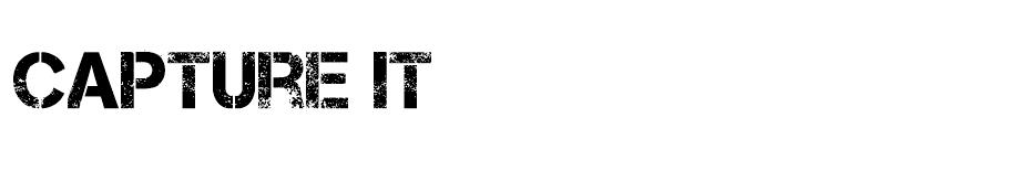 Capture it font - Capture it font download