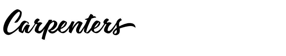Carpenters font - Carpenters font download