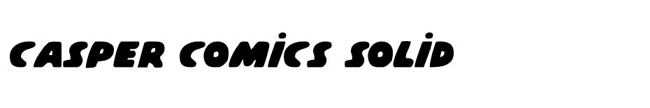 Casper Comics Solid font - Casper Comics Solid font download