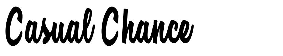 Casual Chance font - Casual Chance font download