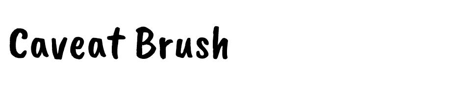 Caveat Brush Font google font - Caveat Brush Font font download