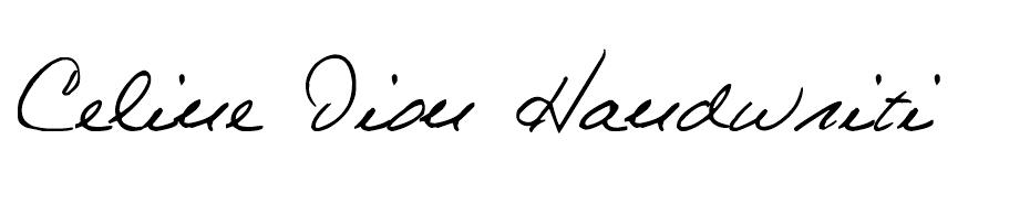 Celine Dion Handwriting font - Celine Dion Handwriting font download