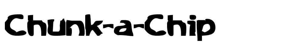 Chunk-a-Chip font - Chunk-a-Chip font download