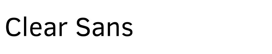 Clear Sans Font font - Clear Sans Font font download