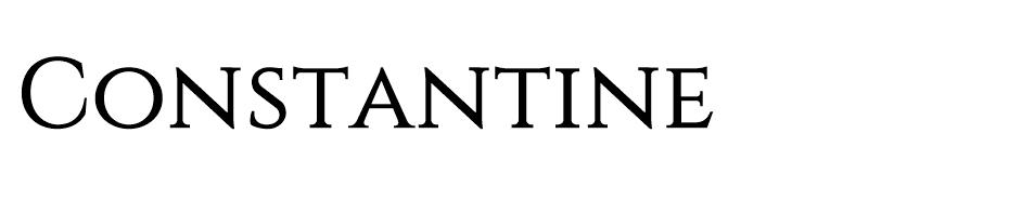 Constantine font - Constantine font download