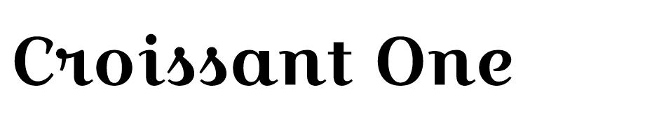 Croissant One Font font - Croissant One Font font download